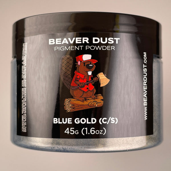 Blue Gold (C/S) Mica Powder - beaverdust.com