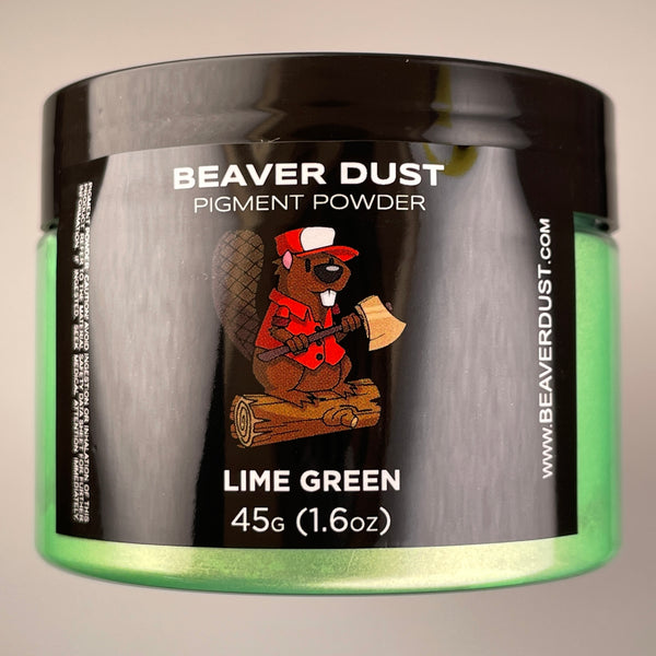 Lime Green Mica Powder - beaverdust.com